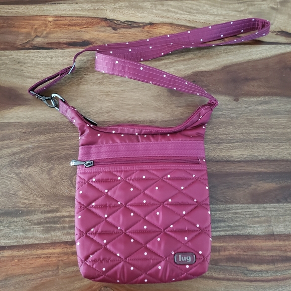 lug | Bags | Lug Skipper Crossbody Cranberry Dot | Poshmark